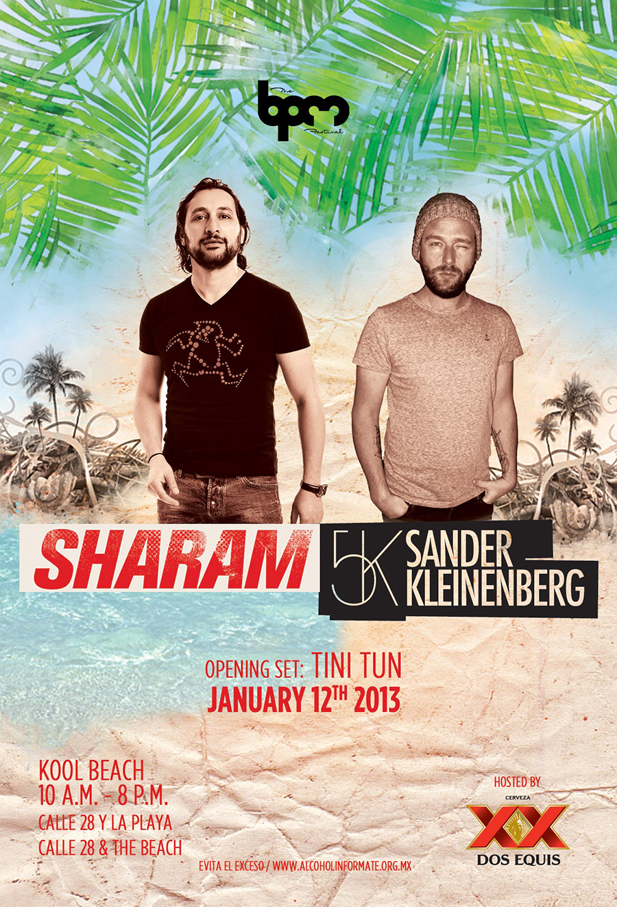 Sharam & Sander Kleinenberg @ Kool Beach , The BPM2013 - Viva Playa